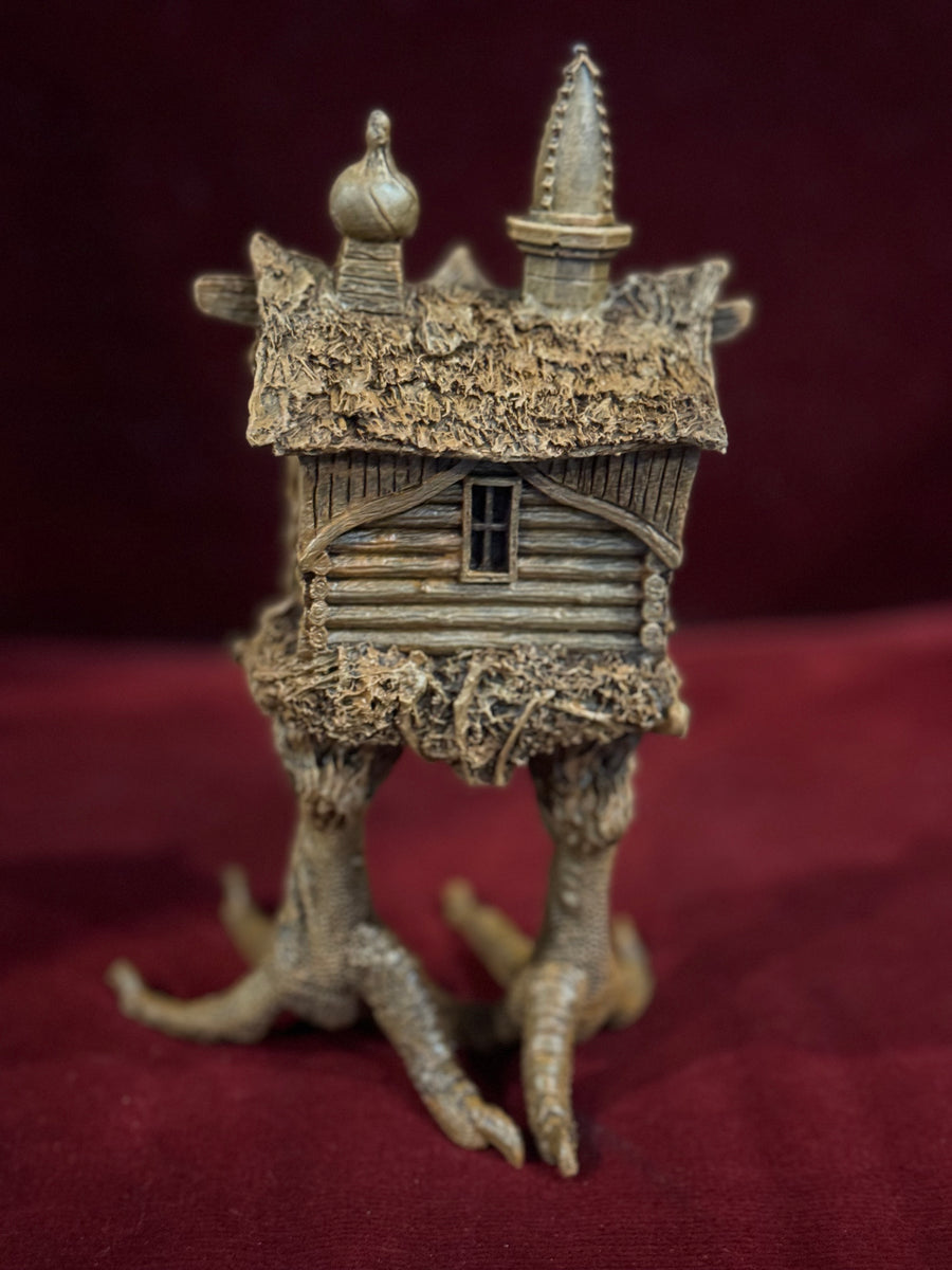 Baba Yaga Hut Statue - Brown Finish – thornandmoon